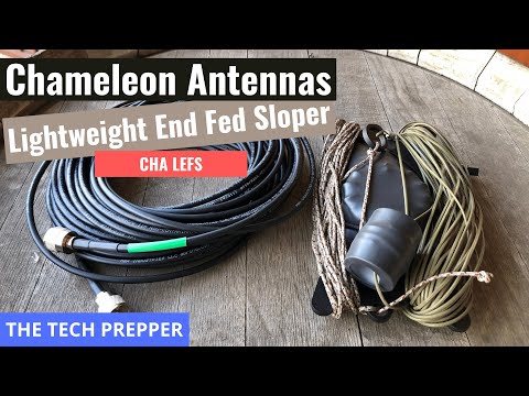 CHA LEFS 8010 (Lightweight End Fed Sloper) EFHW – Chameleon Antenna