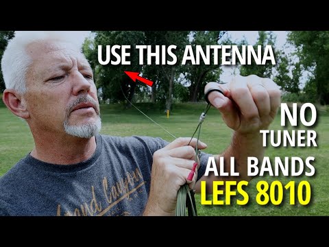 CHA LEFS 8010 (Lightweight End Fed Sloper) EFHW – Chameleon Antenna